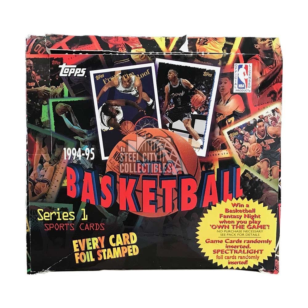 1994-95 Topps Series 1 Basketball 24 Pack Jumbo Pack Box | Steel City Collectibles
