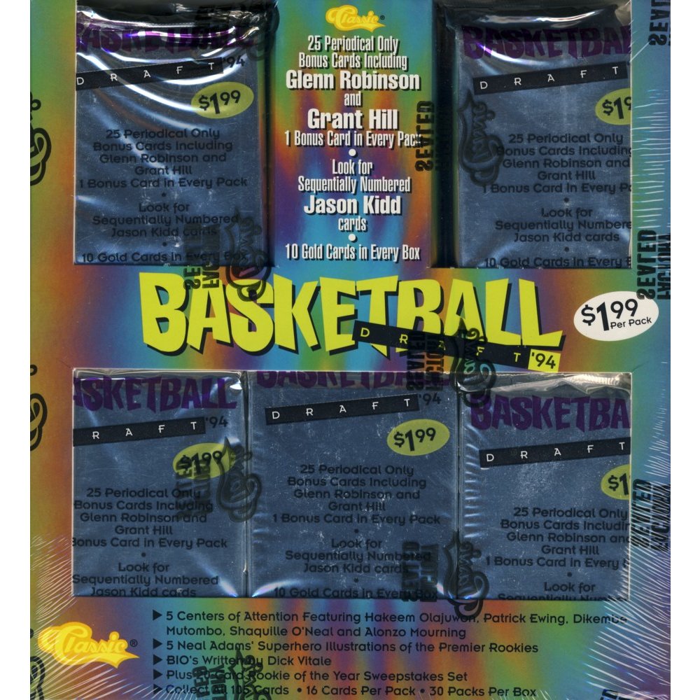 1994-95 Classic Draft Basketball 30ct Jumbo Box | Steel City Collectibles