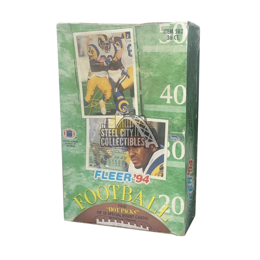 1994 Fleer Football 36-Pack Lot With Box | Steel City Collectibles