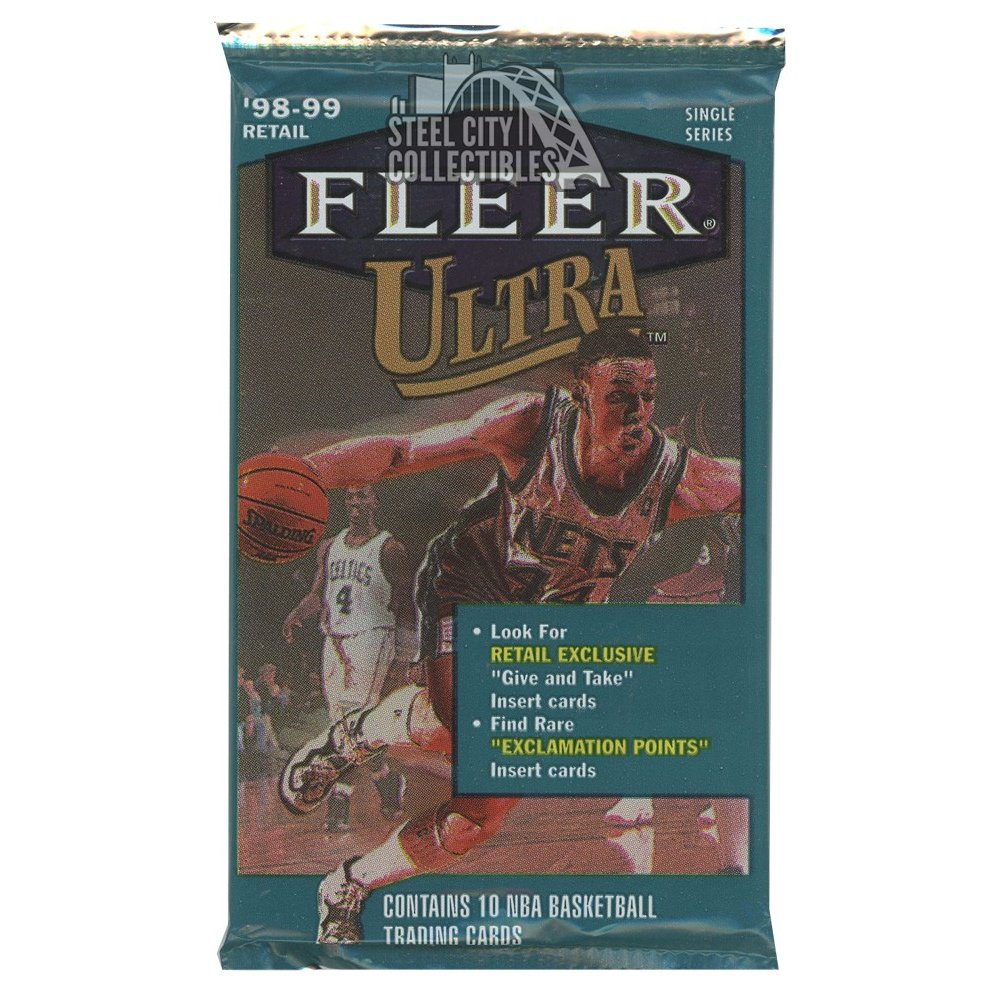 1998-99 Fleer Ultra Basketball Single Series Retail Pack | Steel City ...