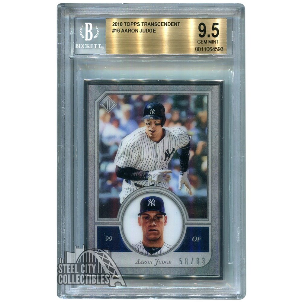 Aaron Judge 2018 Topps Transcendent Baseball Icons Card 58/83 - BGS 9. ...