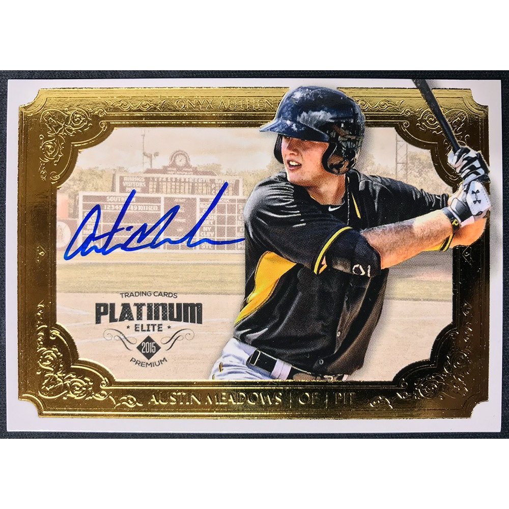 Austin Meadows 2015 Onyx Platinum Elite Autographed Auto Gold Parallel ...