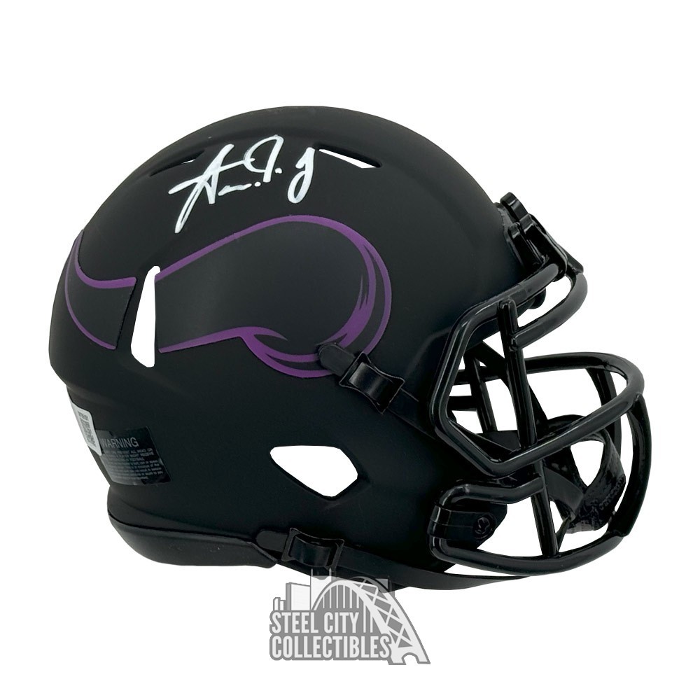 Aaron Jones Autographed Minnesota Eclipse Mini Football Helmet - BAS ...