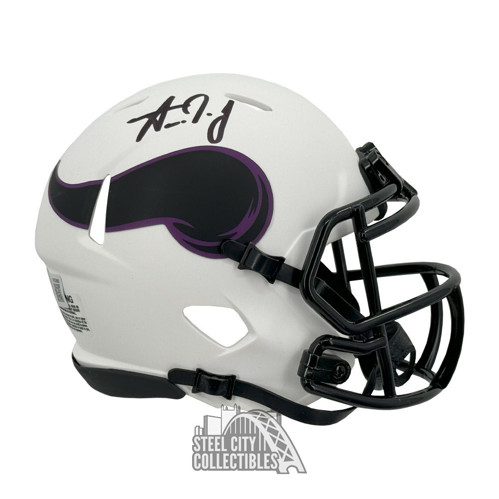 Aaron Jones Autographed Minnesota Lunar Eclipse Mini Football Helmet ...