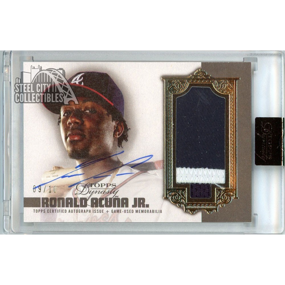 Ronald Acuna Jr 2019 Topps Dynasty Dynastic Decoration Patch Autograph ...
