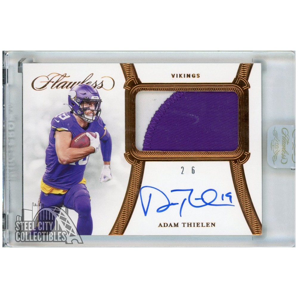 Adam Thielen 2020 Panini Flawless Autograph Patch Card #PA-ATH 2/6 ...