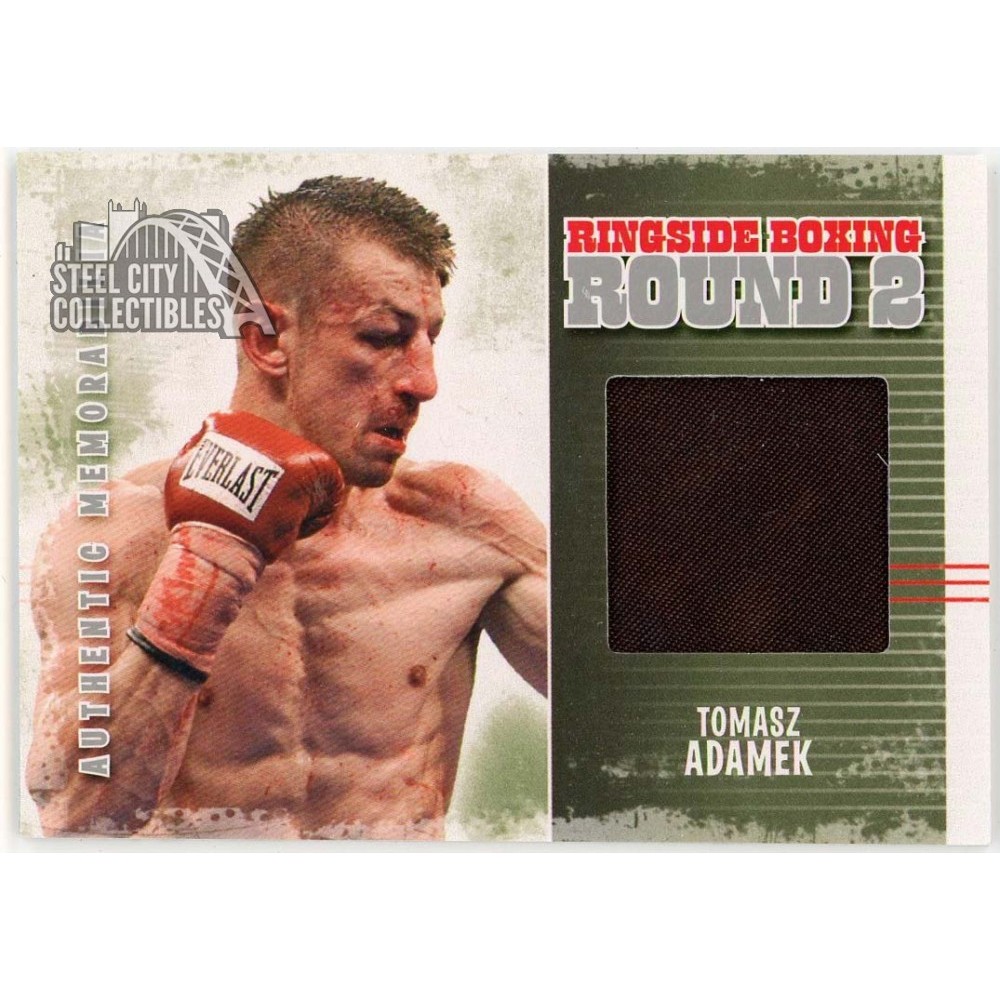 Tomasz Adamek 2011 ITG Ringside Boxing Silver Trunks Card #AM-28 (Black ...