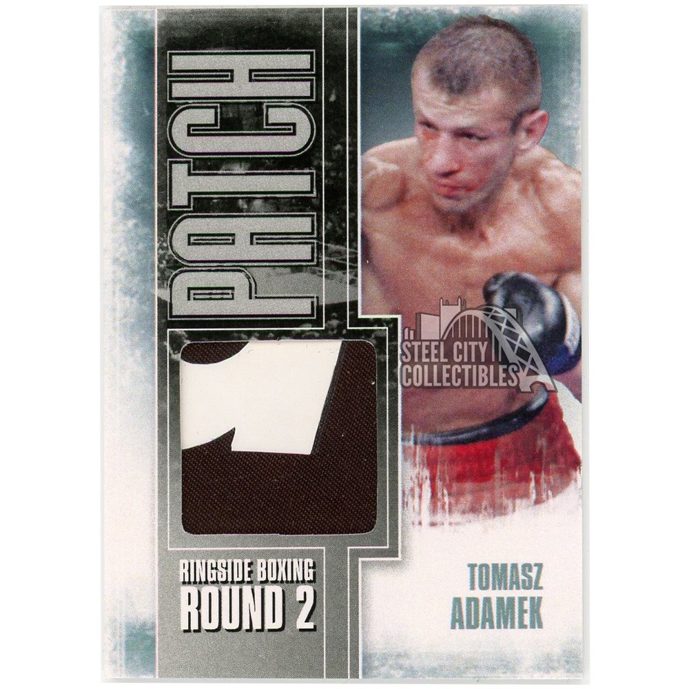 Tomasz Adamek 2011 ITG Ringside Boxing Silver Fight-Worn Patch #P-01 ...