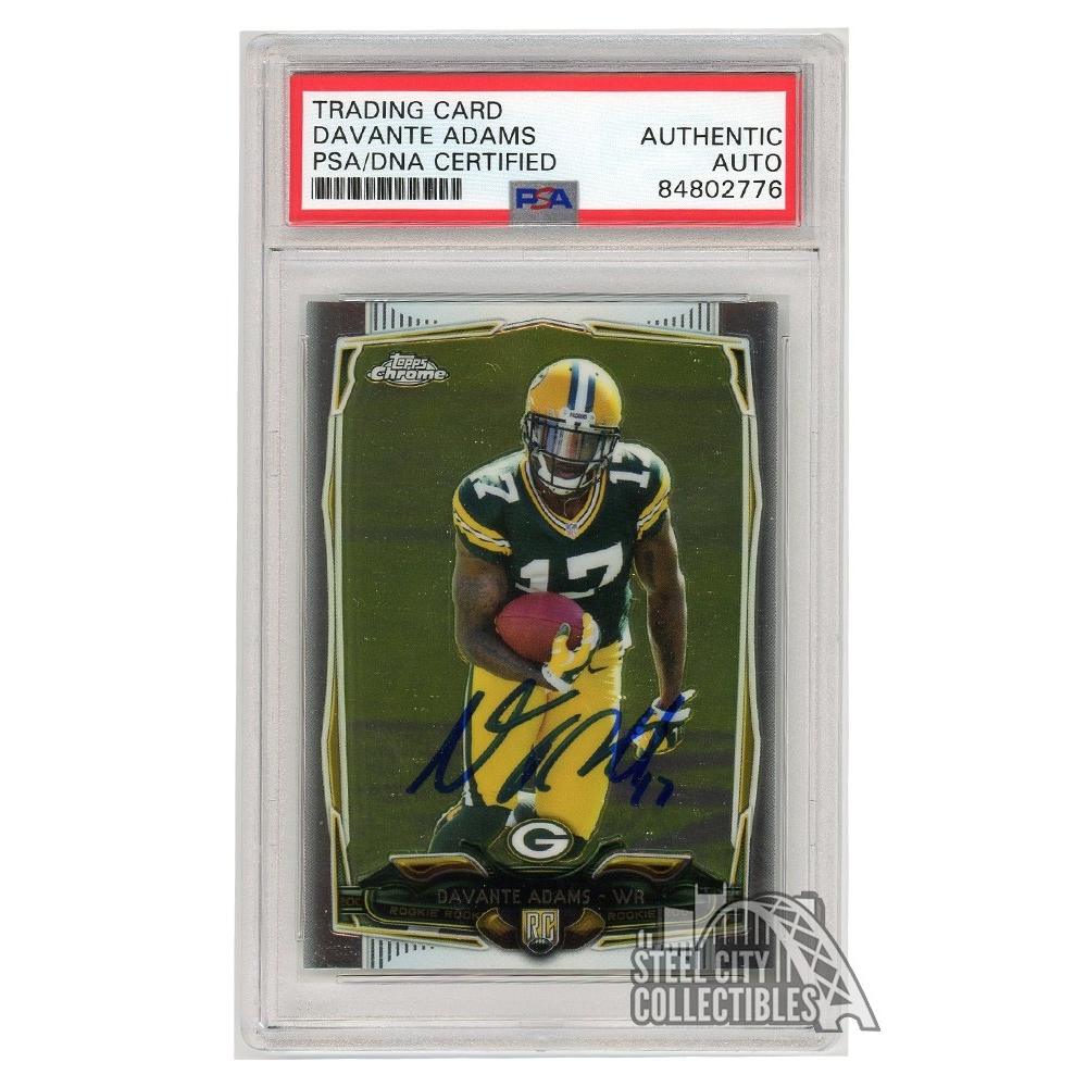 Davante Adams 2014 Topps Chrome Autograph Rookie Card #114 PSA/DNA ... Davante Adams 2014 Topps Chrome Autograph Rookie Card #114 PSA/DNA ...