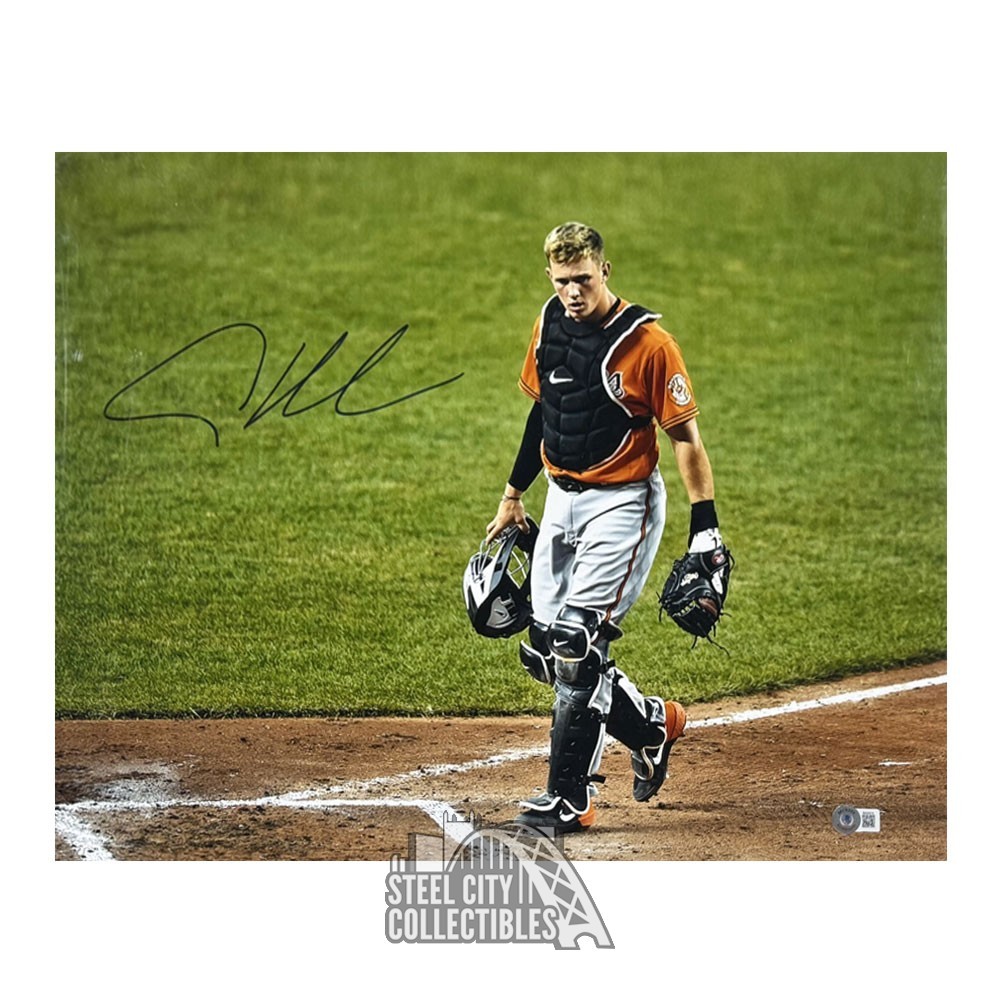 Adley Rutschman Autographed Baltimore 16x20 Baseball Photo - BAS ...