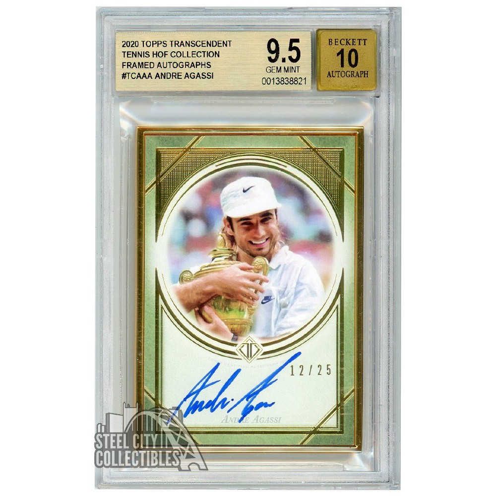 Andre Agassi 2020 Topps Transcendent Gold Autograph Card 12/25 #TCA-AA ...