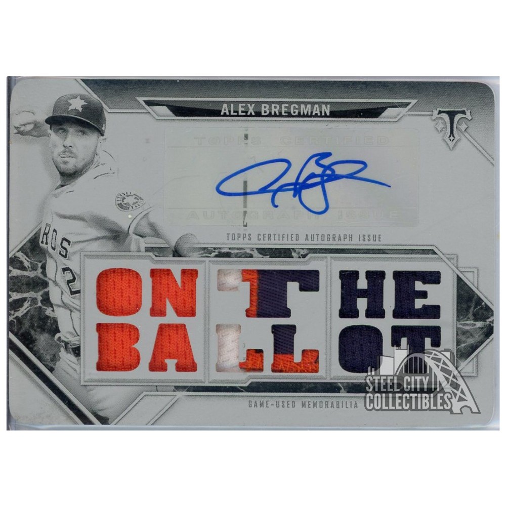 Alex Bregman 2021 Topps Triple Threads White Whale Autograph Patch ...