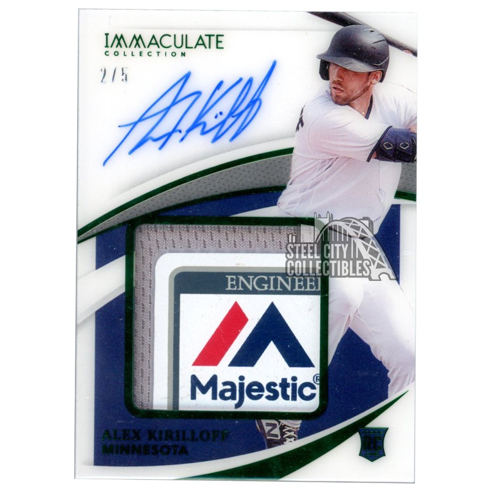 Alex Kirilloff 2021 Panini Immaculate Collection Premium Patch Green ...