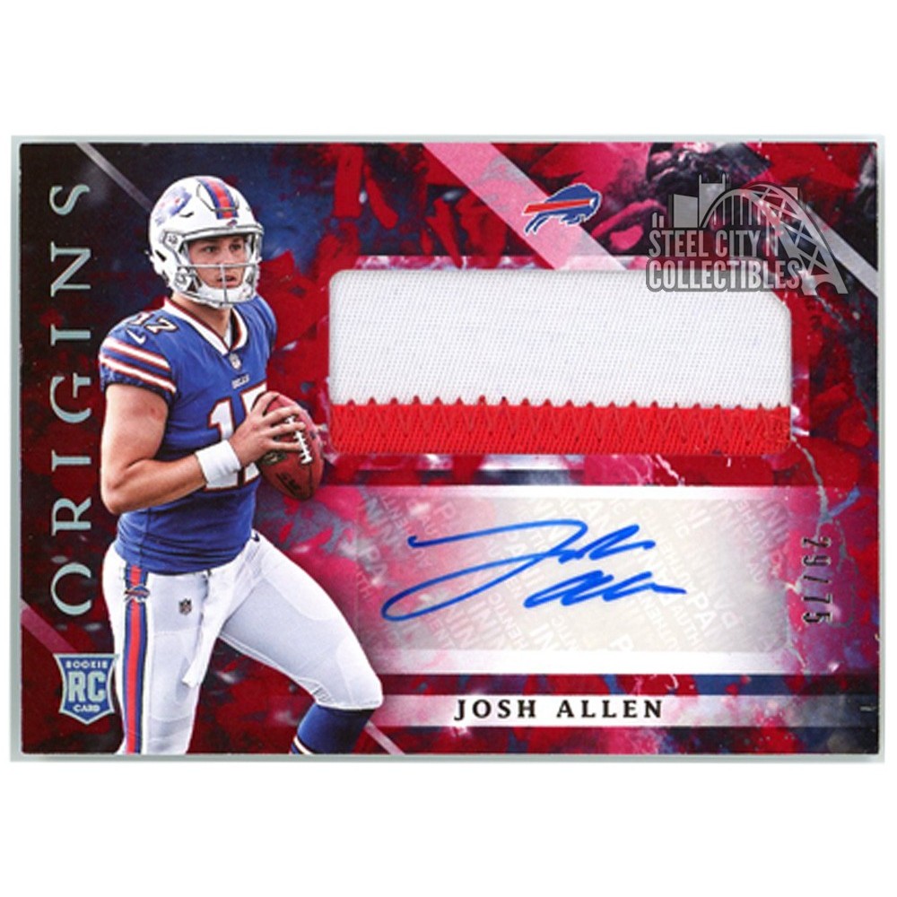 Josh Allen 2018 Panini Origins Rookie Patch Autograph Card 29/75 #104 ...