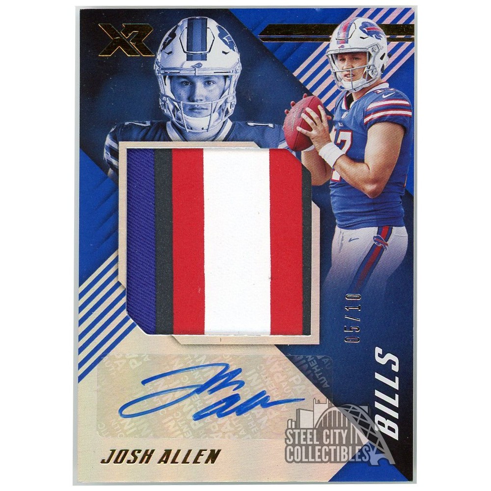 Josh Allen 2018 Panini XR Rookie Patch Autograph Card 05/10 #RJA4 ...