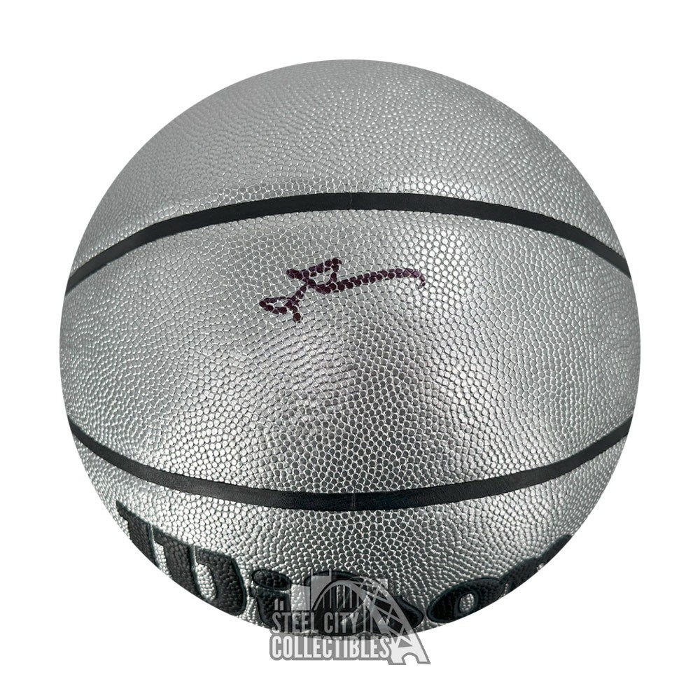 Allen Iverson Autographed Wilson Platinum Edition Basketball - BAS ...