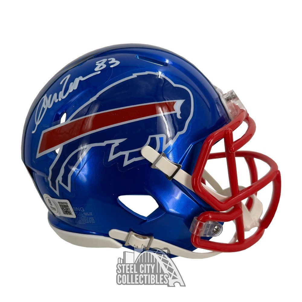 Andre Reed Autographed Buffalo Bills Flash Mini Football Helmet - BAS ...