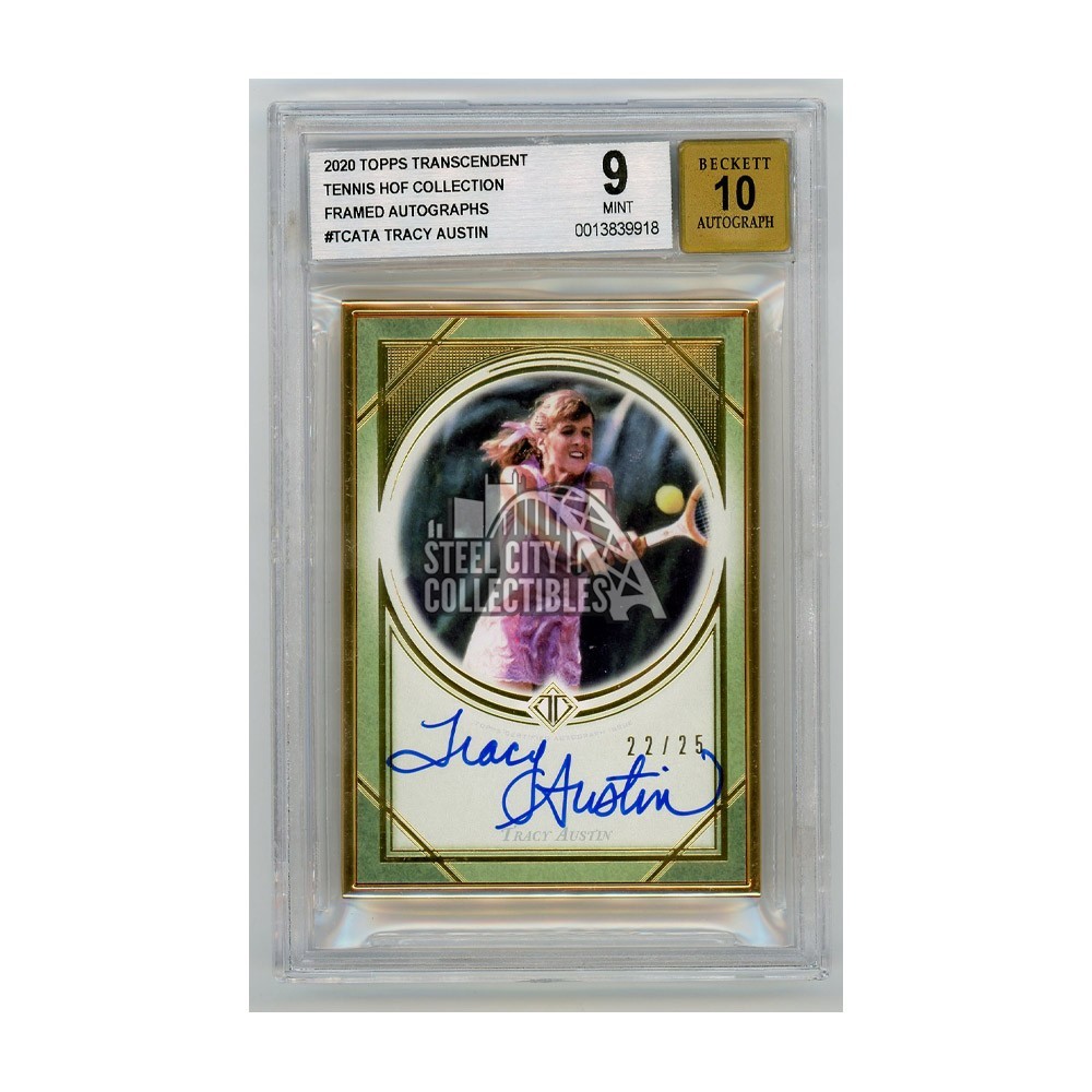 Tracy Austin 2020 Topps Transcendent Tennis Autograph Card /25 BGS 9 ...
