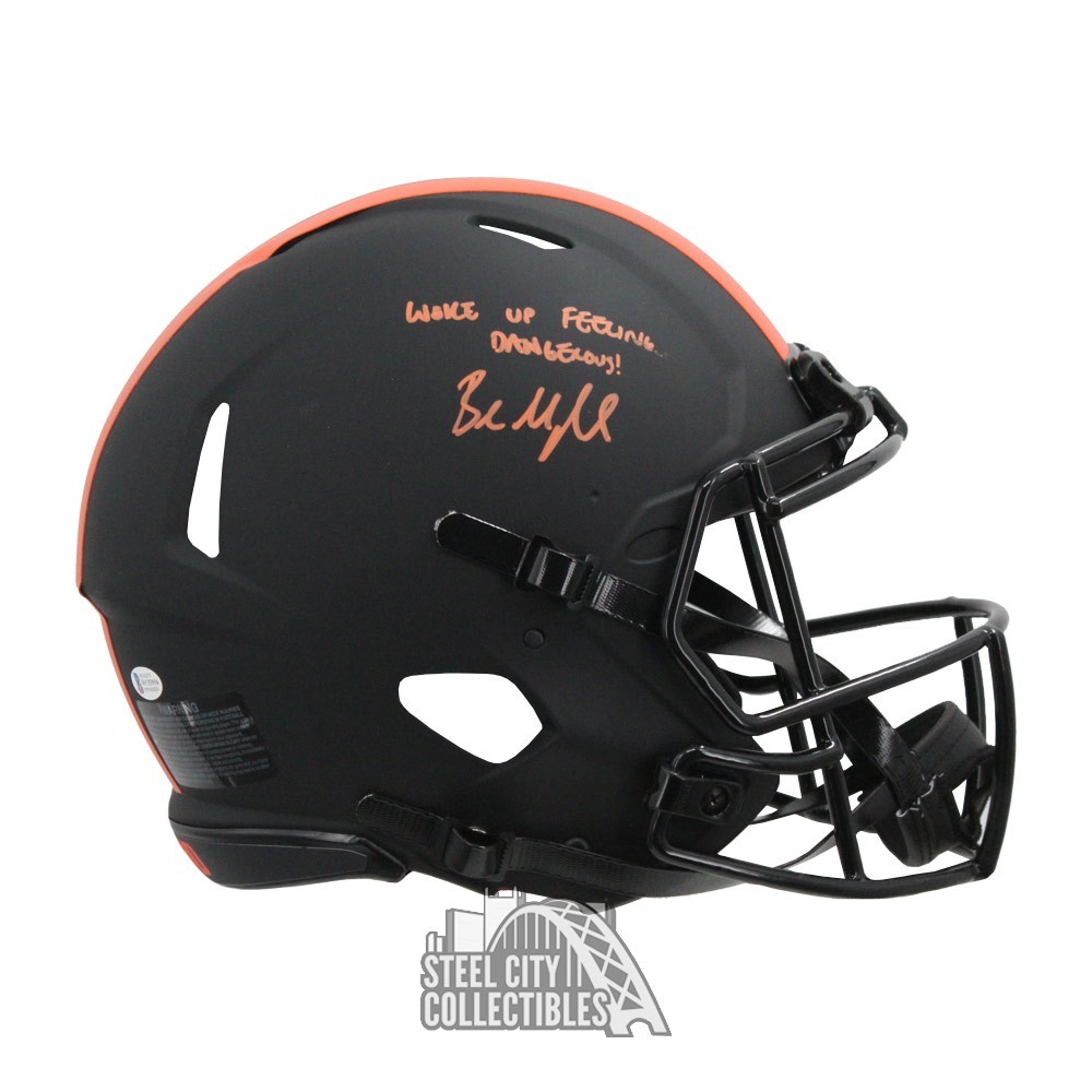 Baker Mayfield Inscription Autographed Cleveland Eclipse Authentic Full ...
