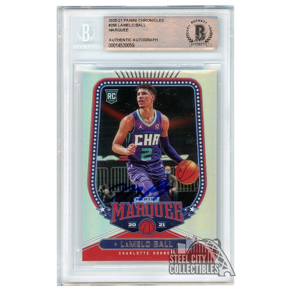 LaMelo Ball 2020-21 Panini Chronicles Marquee Autograph RC Card #266 ...