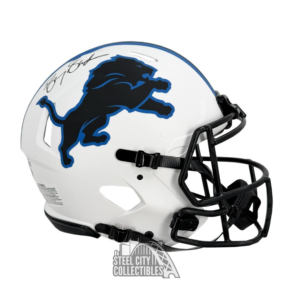 Barry Sanders Autographed Detroit Lions Lunar Eclipse Authentic Full ...