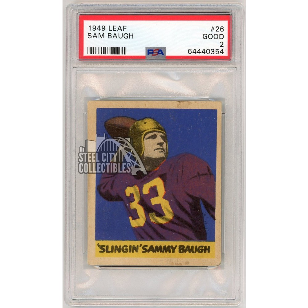 Sammy Baugh 1949 Leaf Football Card #26 PSA 2 | Steel City Collectibles