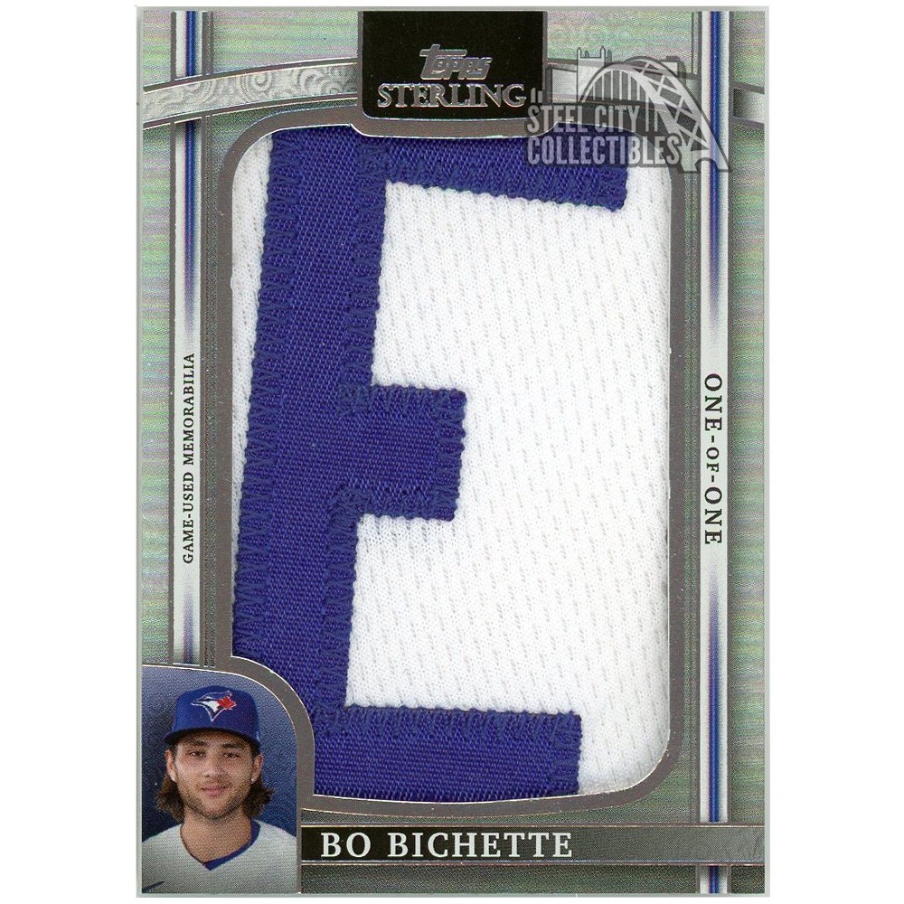 Bo Bichette 2022 Topps Sterling Game-Used Jersey Letter Patch Card #JLP ...