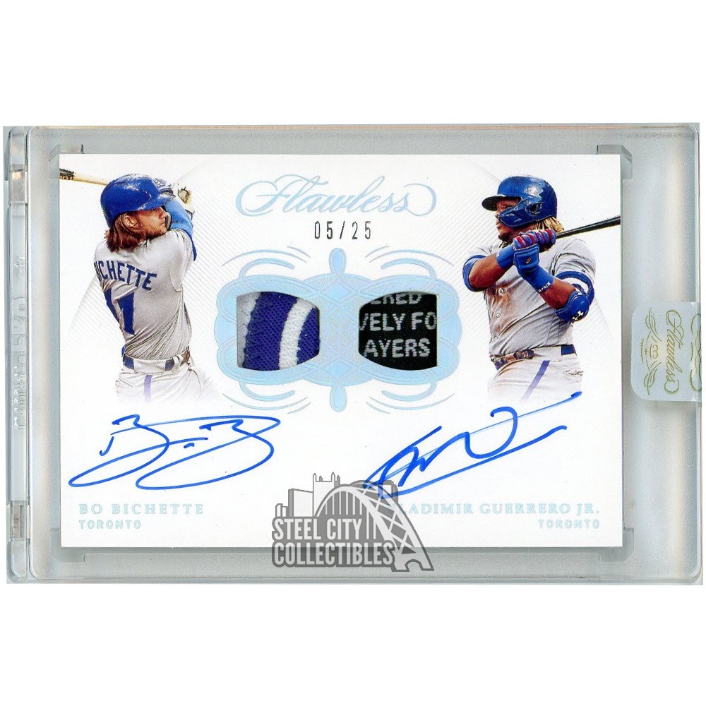 Bo Bichette Vladimir Guerrero Jr 2020 Panini Flawless Dual Patch ...
