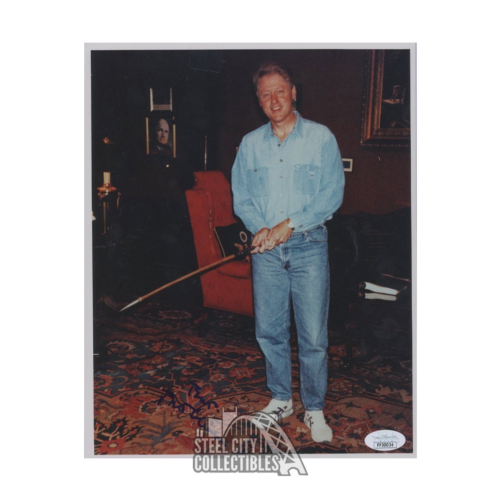 Bill Clinton Autographed 8x10 Photo - JSA (Denim) | Steel City Collectibles