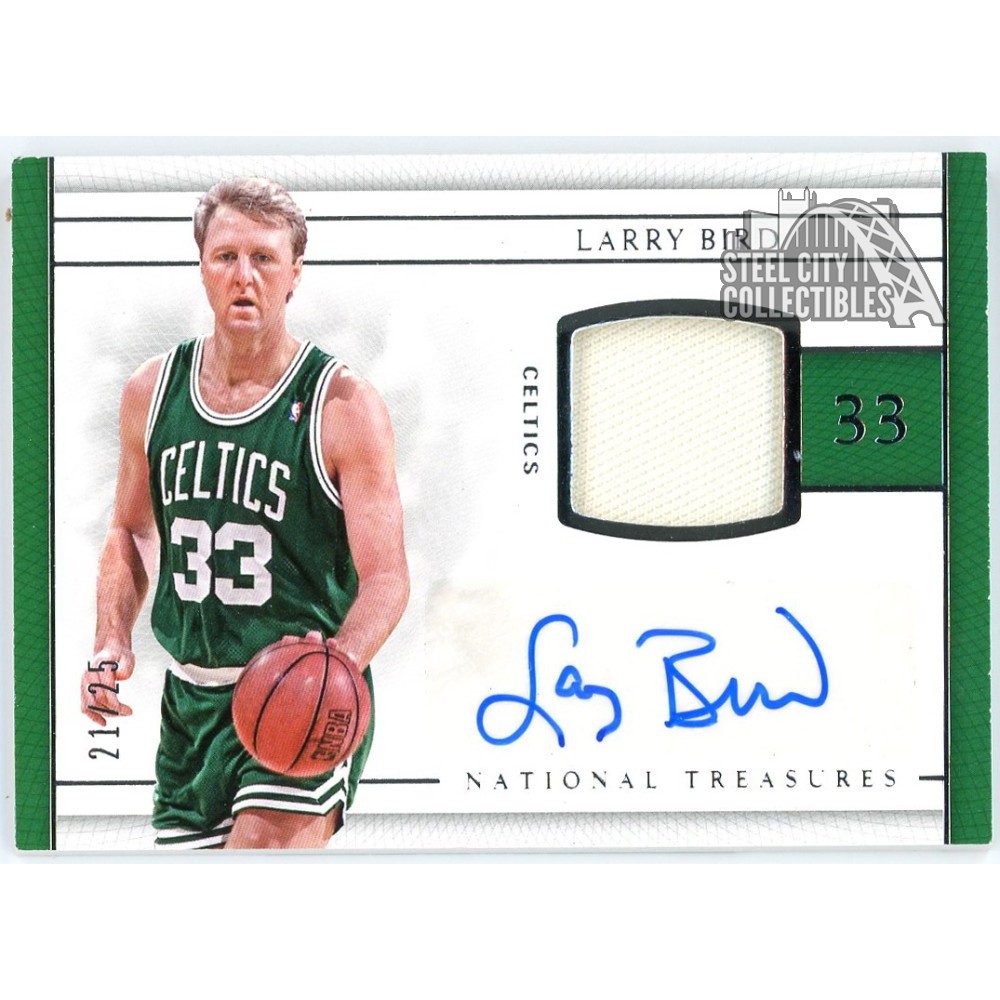 Larry Bird 2016-17 Panini National Treasures Patch Autograph Card #26 ...