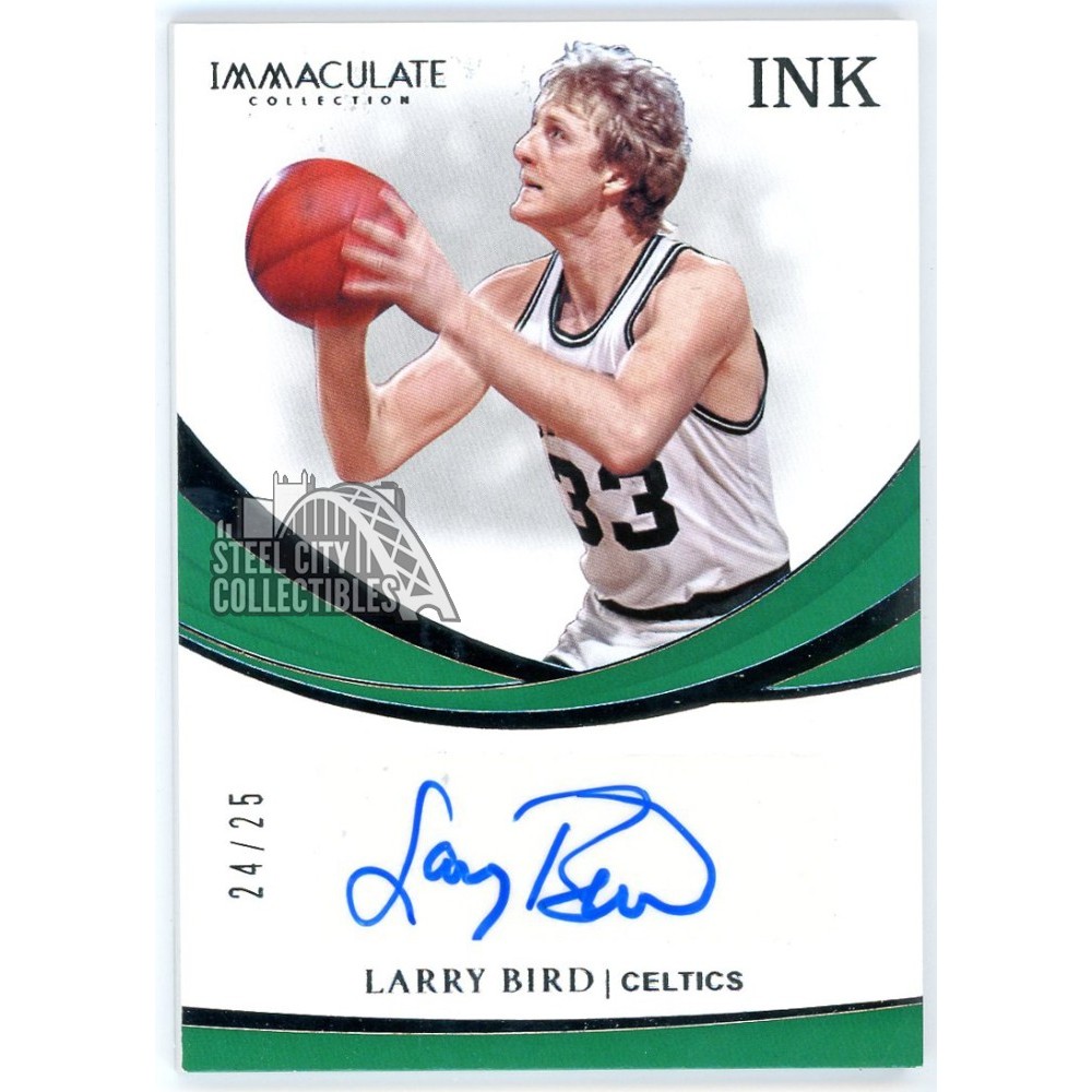 Larry Bird 2018-19 Panini Immaculate Ink Autograph Card #IK-LBD 24/25 ...