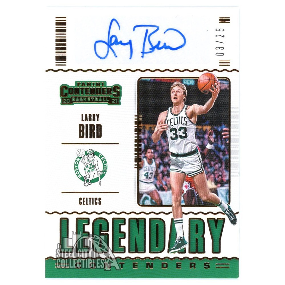 Larry Bird 2020-21 Panini Contenders Legendary Bronze Auto Card #LC-LBI ...