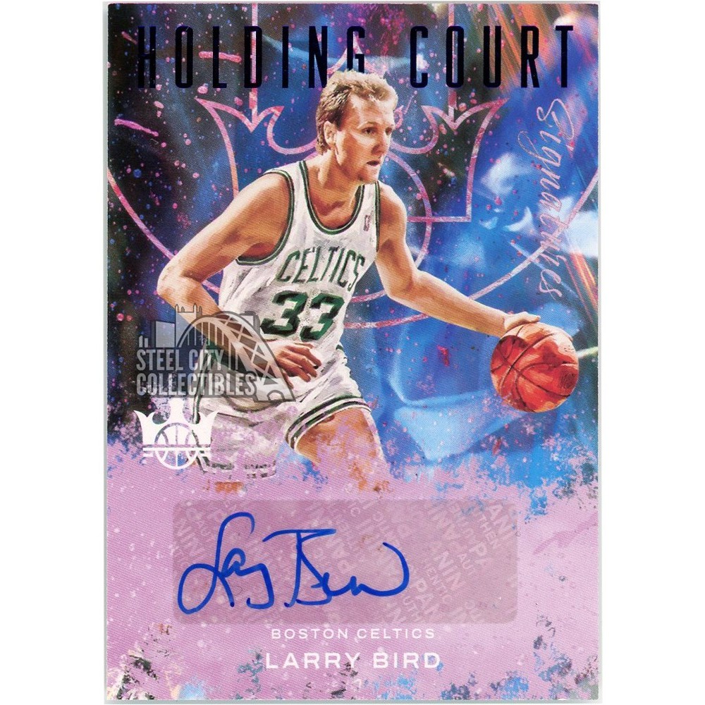 Larry Bird 2021-22 Panini Court Kings Holding Court Auto 15/25 | Steel ...