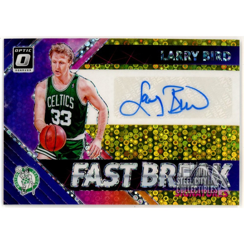 Larry Bird 2018-19 Panini Donruss Optic Fastbreak Prizm Auto Card #FB ...
