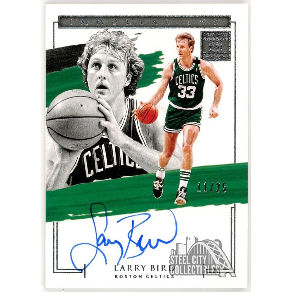 Larry Bird 2020-21 Panini Impeccable Immortal Ink Autograph Card #IMM ...