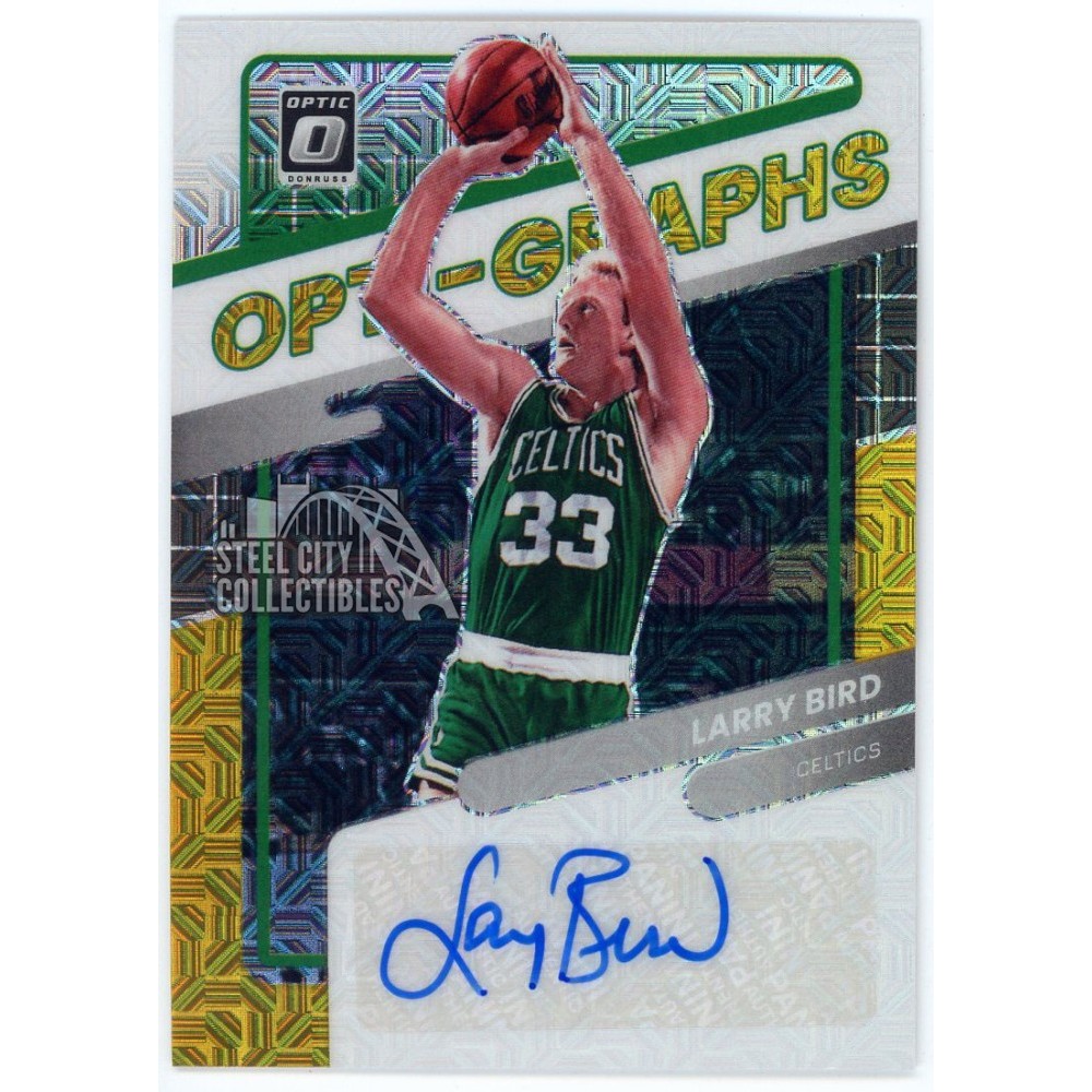 Larry Bird 2021-22 Panini Donruss Optic Opt-Graphs Prizm Auto Card #OG ...
