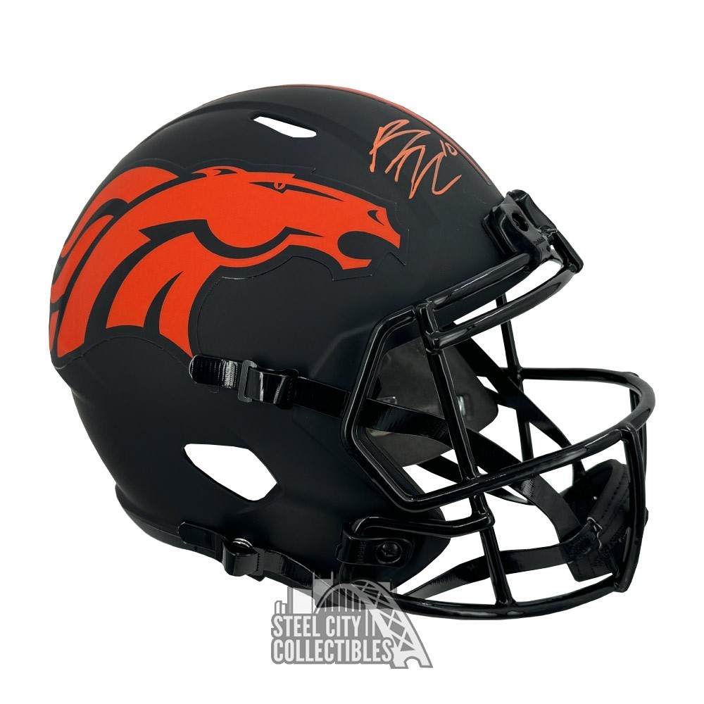 Bo Nix Autographed Denver Eclipse Replica Full Size Football Helmet ...
