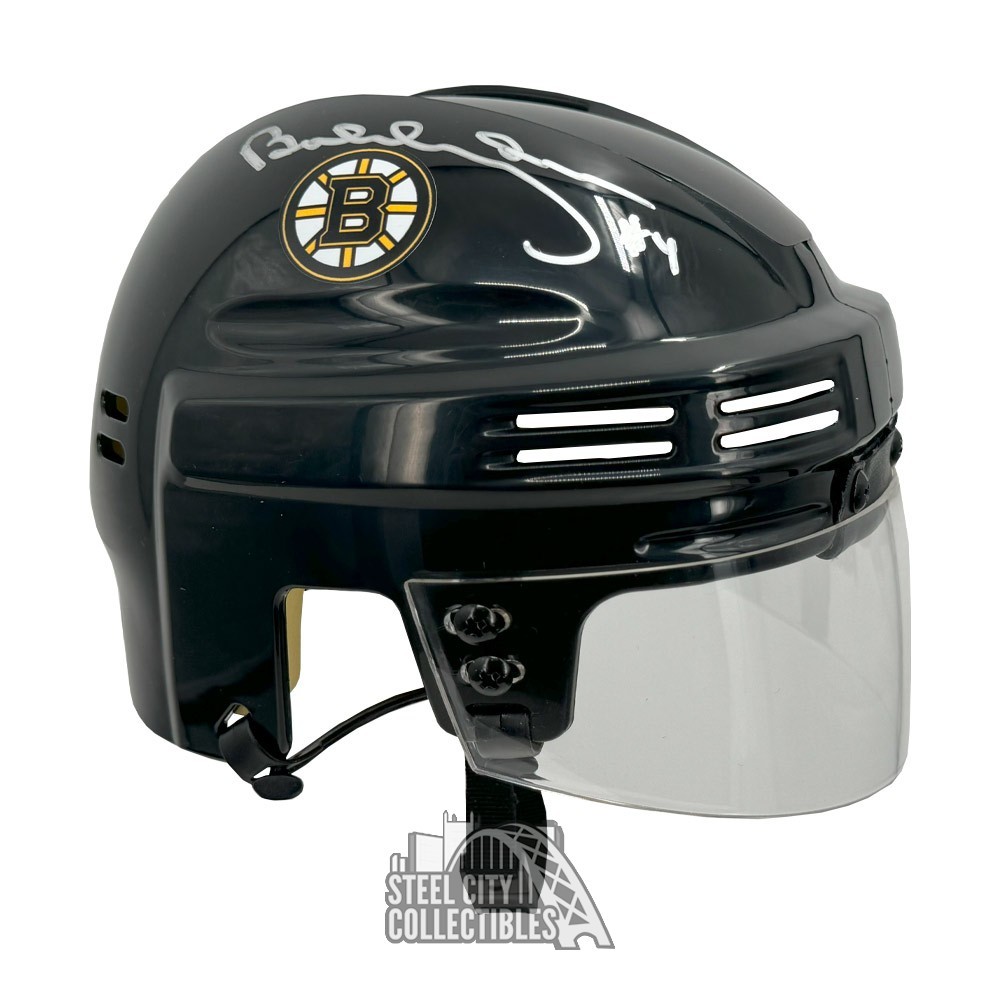 Bobby Orr Autographed Boston Mini Hockey Helmet - Fanatics | Steel City ...