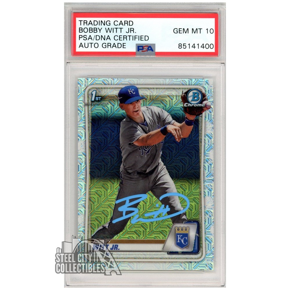 Bobby Witt Jr 2020 1st Bowman Chrome Mega Box Autograph Card #BCP-25 ...