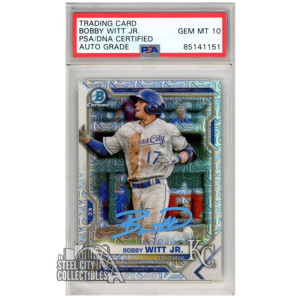Bobby Witt Jr 2021 Bowman Chrome Mega Box Rookie Card #BCP-1 PSA/DNA 10 ...