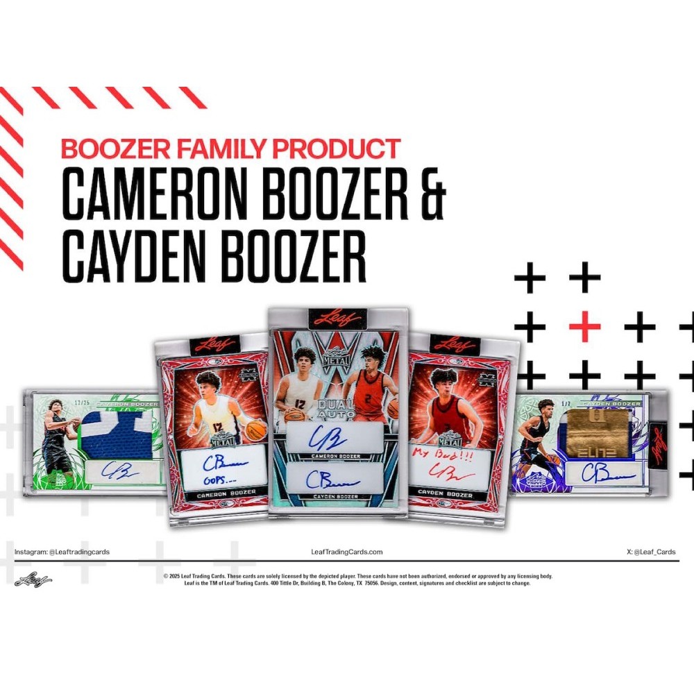 2025 Leaf Boozer Family Basketball Box | Steel City Collectibles