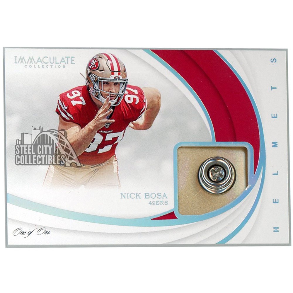 Nick Bosa 2019 Panini Immaculate Helmets Rookie Card #IH-18 1/1 | Steel ...