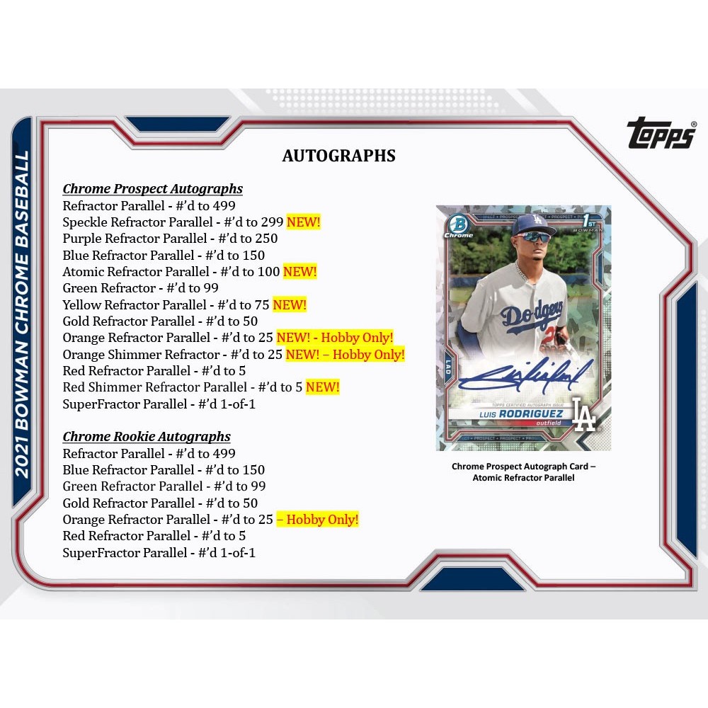 2021 Bowman Chrome Baseball Hobby Box | Steel City Collectibles 2021 Bowman Chrome Baseball Hobby Box | Steel City Collectibles