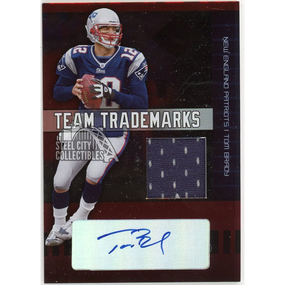 Tom Brady 2004 Leaf Limited Team Trademarks Jersey Autograph Card #TT ...