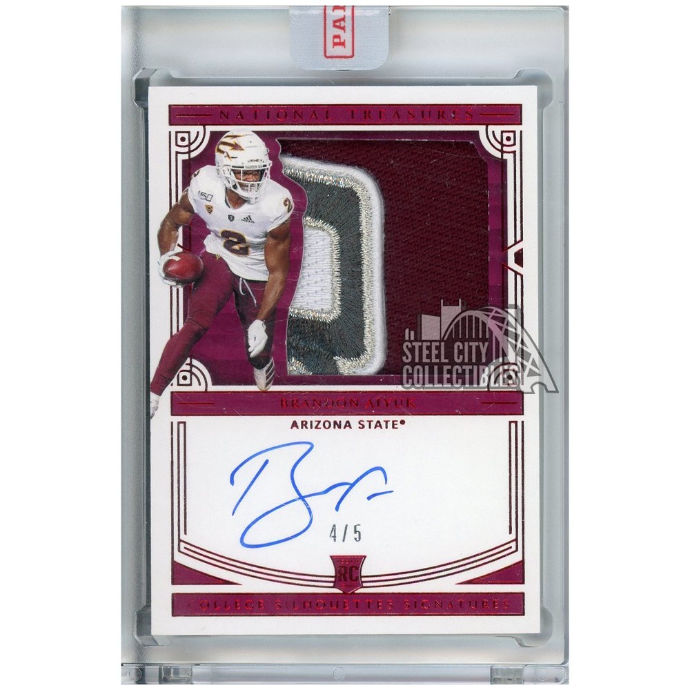 Brandon Aiyuk 2020 Panini National Treasures Collegiate Red Autograph ...