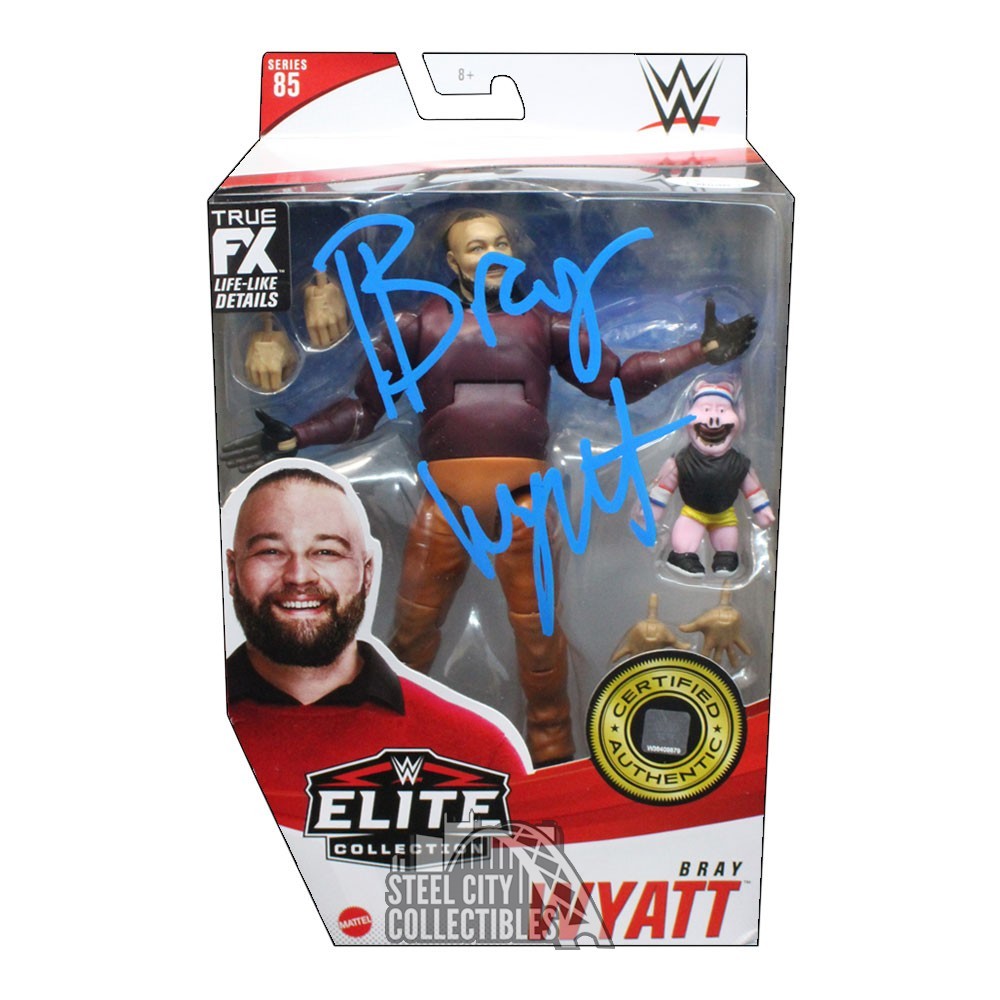 Bray Wyatt Autographed Blue Ink Elite Collection Action Figure - JSA ...