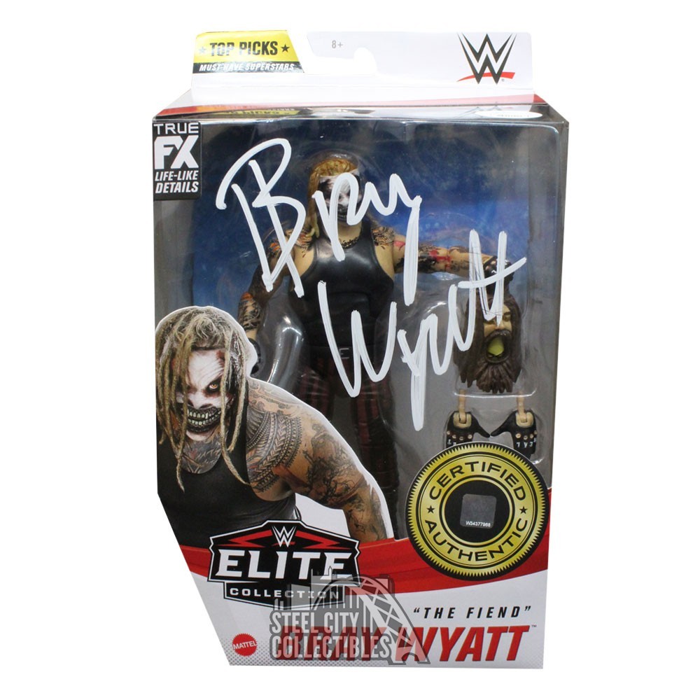 Bray Wyatt "The Fiend" Autographed White Ink Elite Collection Action ...