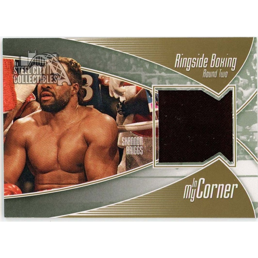 Shannon Briggs 2011 ITG Ringside Boxing In My Corner Gold Trunks Card # ...