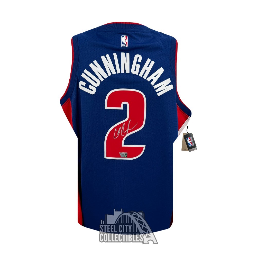 Cade Cunningham Autographed Detroit Blue Nike Swingman Basketball ...