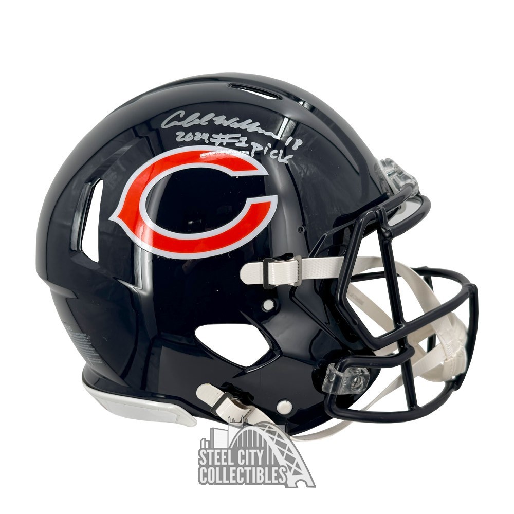 Caleb Williams 2024 #1 Pick Autographed Chicago Speed Authentic Full ...